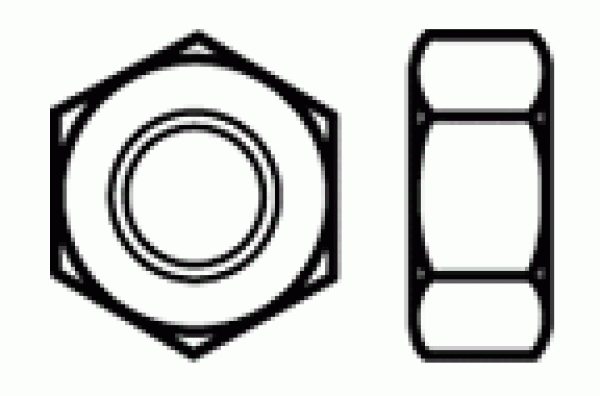 M12-1.75 HEX FIN NUT Z | M&K Metal Co.